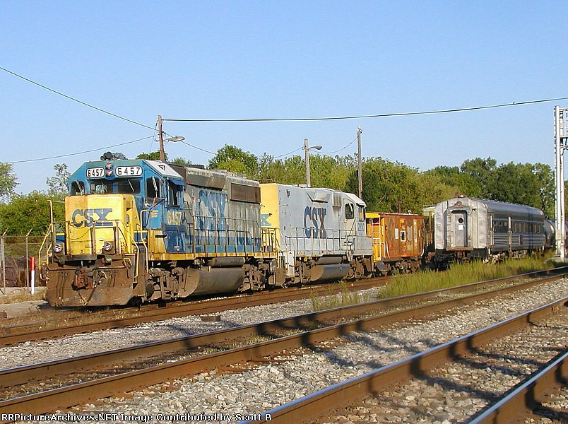 CSX 6457 H792 working B&O yard